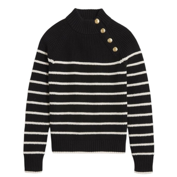 J. Crew Factory | Sweaters | J Crew Factory Preppy Nautical W Gold ...